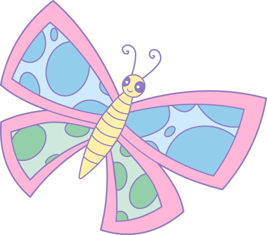 Insect Clipart Cute Pink Butterfly - Clip Art Of Butterfly - Free ...