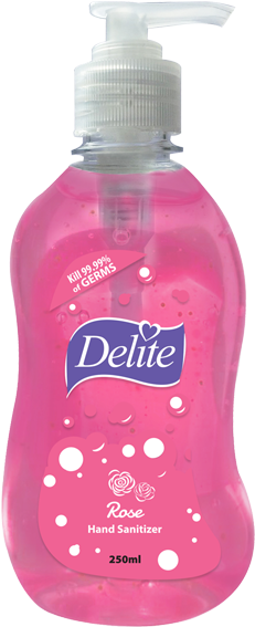 Download Delite Hand Sanitizer - Plastic Bottle PNG Image with No ...