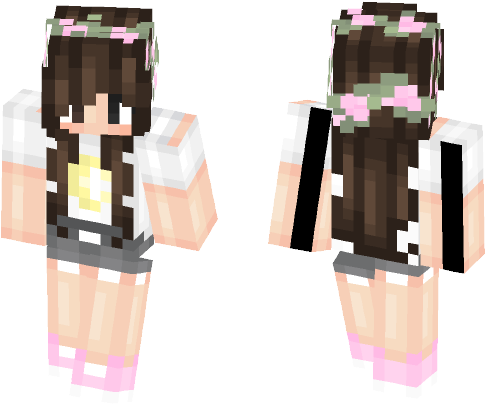 Download Yellow Moon Girl - Minecraft PNG Image with No Background ...