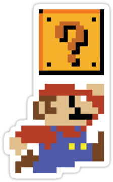 Mario Sticker - Super Mario Bros Nes Sprite - Free Transparent PNG ...