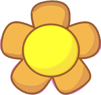 Orange Flower - Bfdi Orange Flower - Free Transparent PNG Download - PNGkey