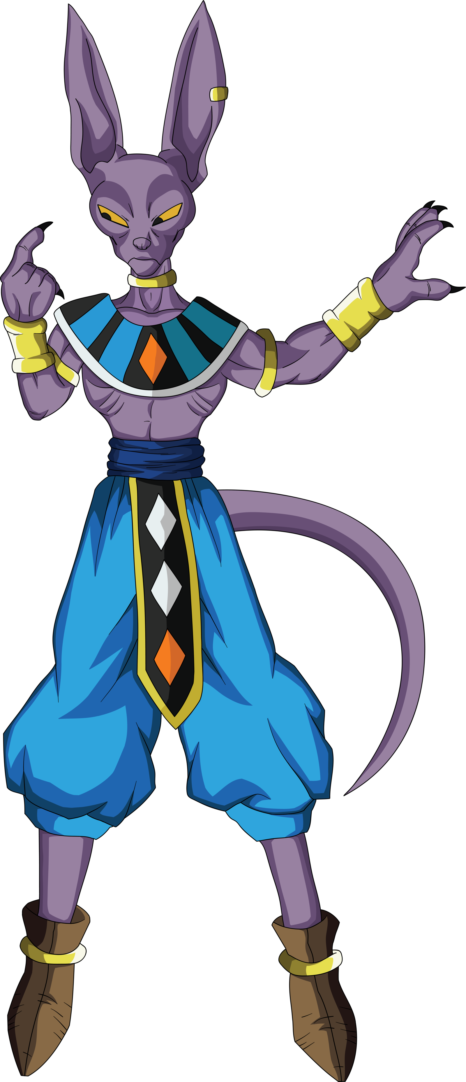 Download Transparent Stock Lord Beerus God Of Destruction Blocking ...