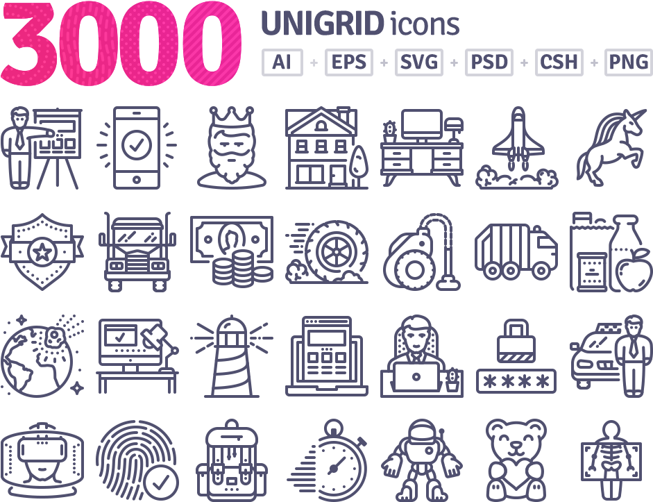 Download Unigrid Icons PNG Image with No Background - PNGkey.com