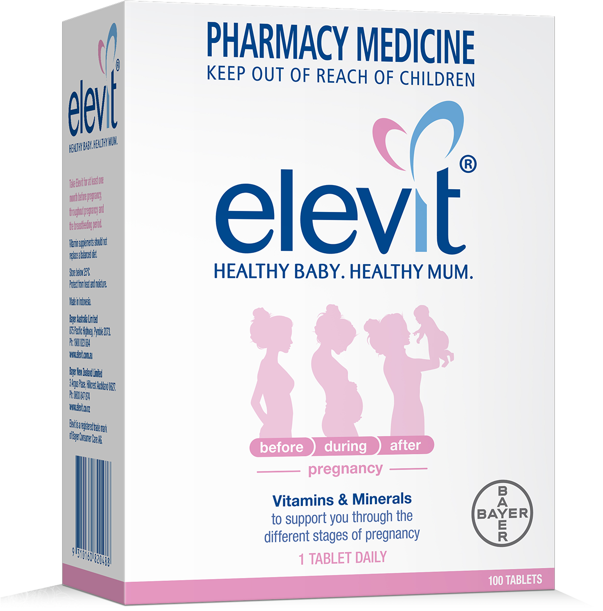Download Elevit Pregnancy Multivitamin - Elevit Pregnancy 100 Tablets ...
