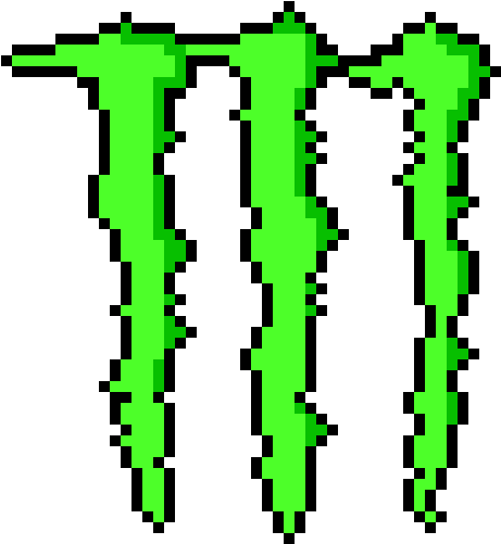 Monster Logo - Minecraft Pixel Art Monster Logo - Free Transparent PNG ...