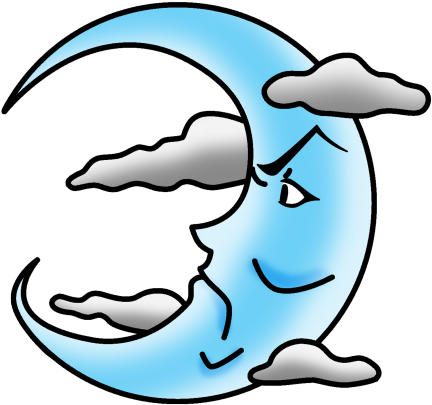 Download Angry Moon Tattoo With Clouds - Bakit Mas Maliwanag Ang Araw ...