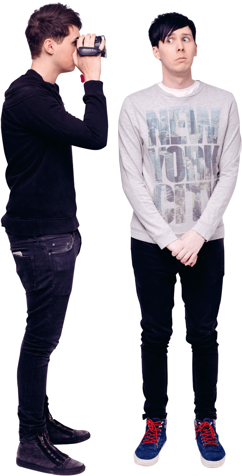 Download Dan And Phil Go Outside PNG Image with No Background - PNGkey.com