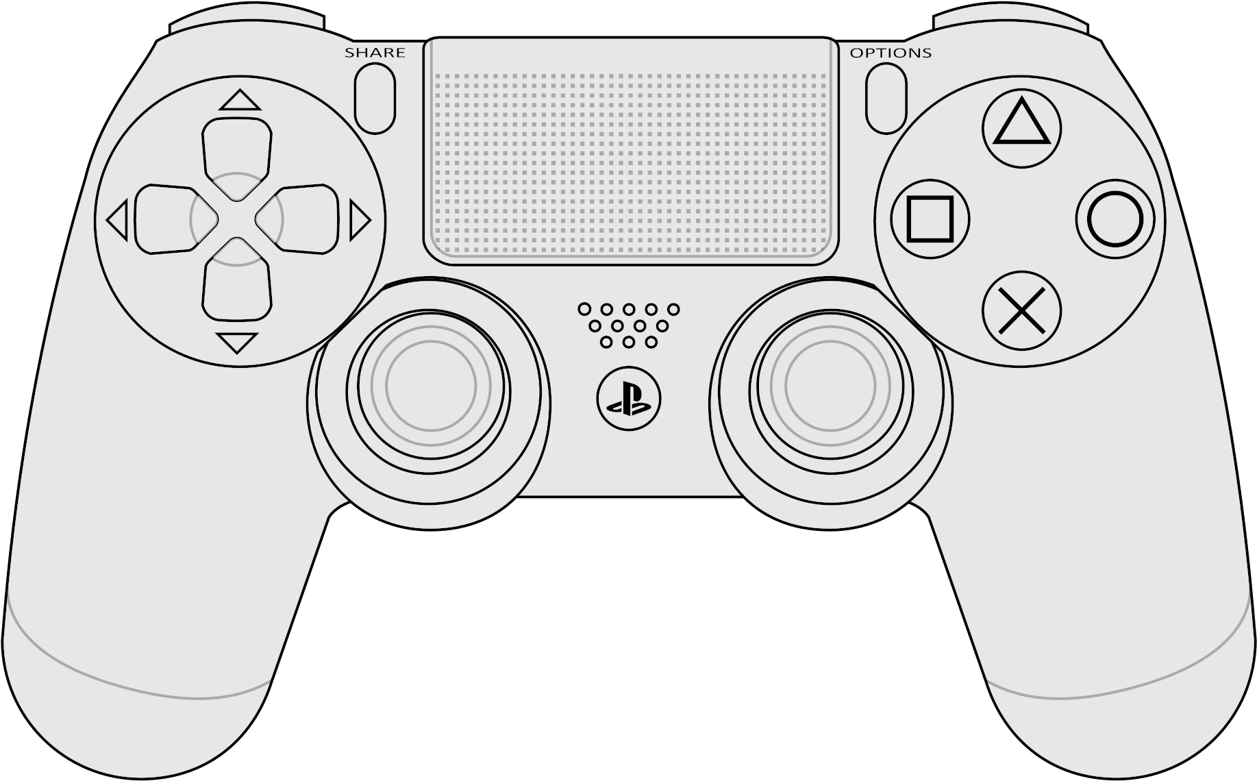 Download Open - Playstation 4 Control Vector PNG Image with No ...