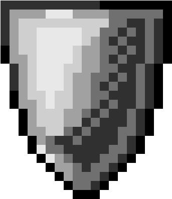 Download Shield Silver - Pixel Shield Png PNG Image with No Background ...