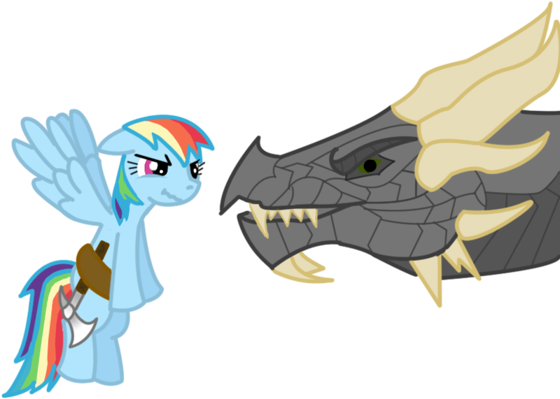 Download Doggyandi, Crossover, Dragon, Rainbow Dash, Safe, Skyrim ...