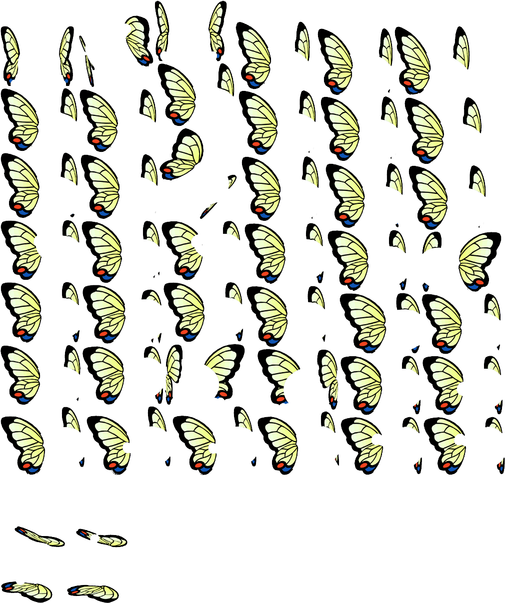 Download Click For Full Sized Image Butterfly Wings - Pixel Wings ...