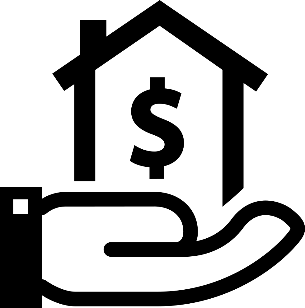 Download House With Dollar Sign On A Hand Comments - Home Loans Icon ...