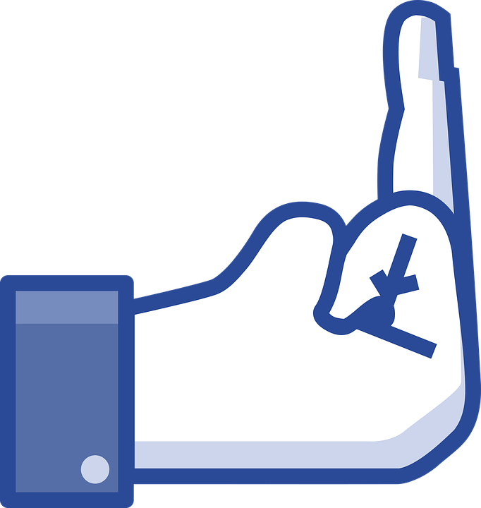 Facebook Like Button Png Download - Facebook Middle Finger - Free ...