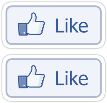 Facebook Like Button ×2 Sticker - Facebook Like Button - Free ...