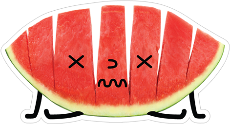 Download X X Sliced Watermelon Sticker - Viber Watermelon Sticker PNG ...