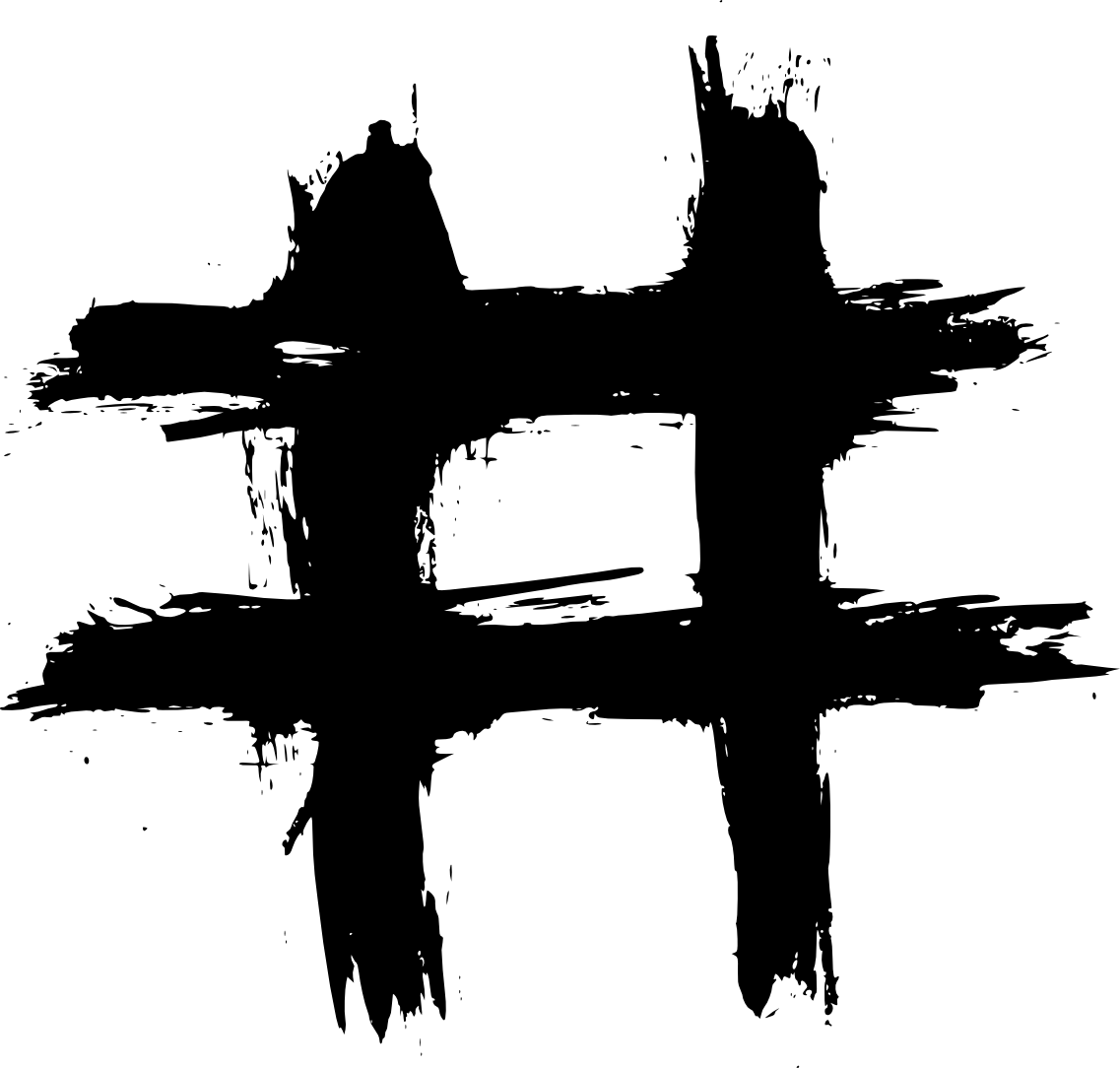 Download Hashtag Png White - Hashtag PNG Image with No Background ...