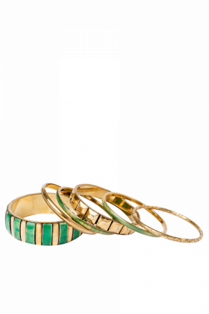 Download Green And Gold Square Pattern Bangles - Gold PNG Image with No ...
