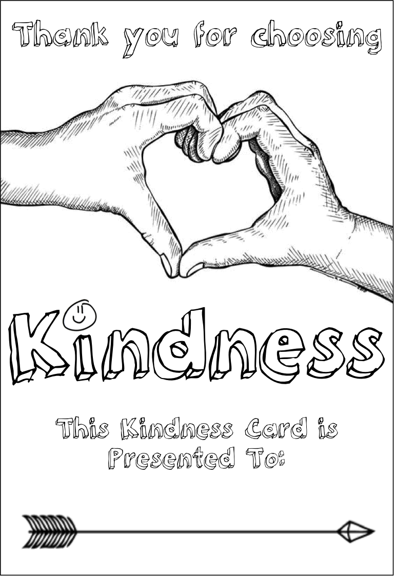 Download Kindness Card - Heart Hands Drawing PNG Image with No ...