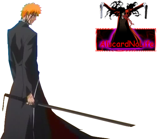 Download Ichigo Transparent Edition - Ichigo Kurosaki Bankai Back PNG ...