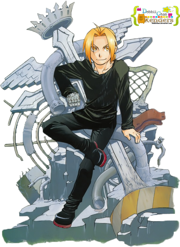 Edward Elric Render By Debbiichan On Deviantart Edward - Edward Elric Manga Render - Free ...
