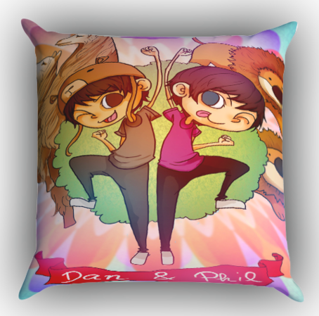 Download Dan And Phil Vector Z1035 Zippered Pillows Covers 16x16 ...