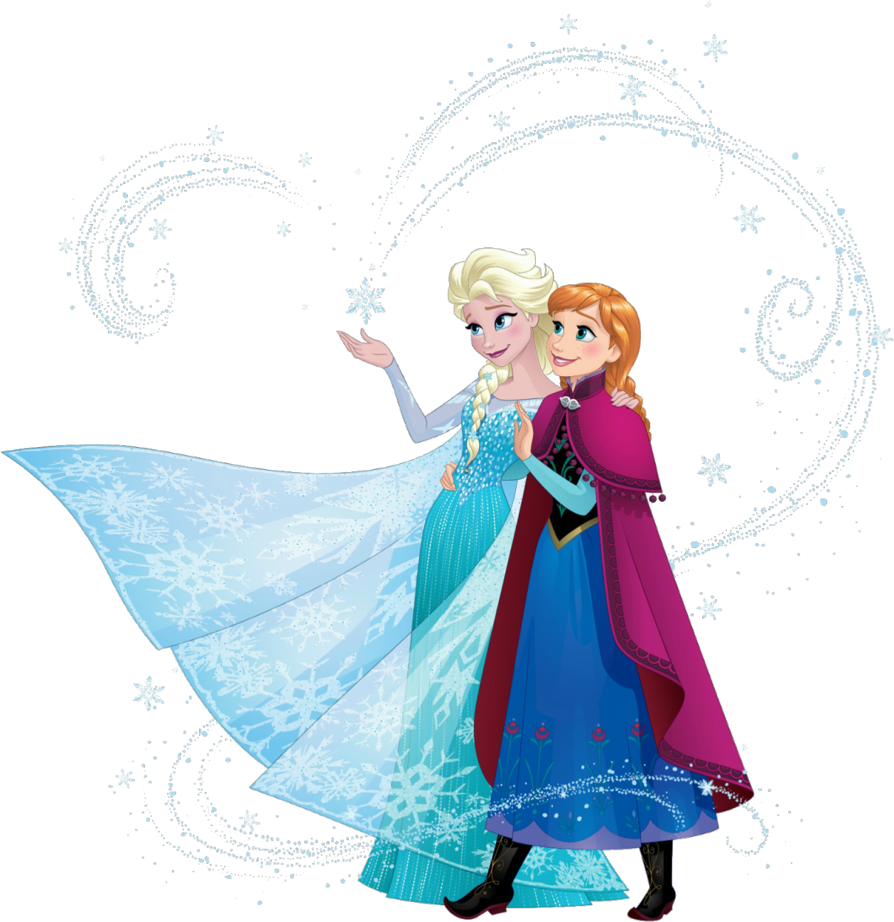 Elsa And Anna Sisters 2 - Disney Frozen Elsa And Anna Sisters - Free ...