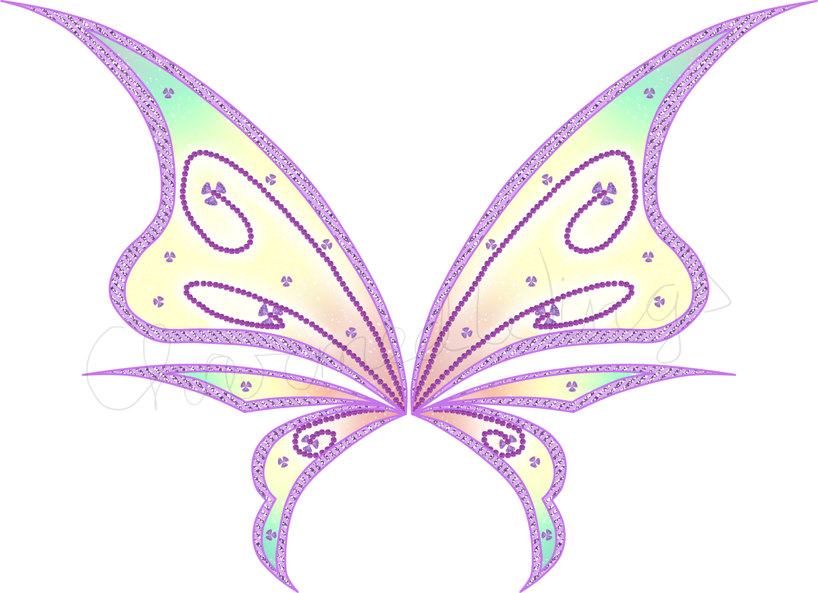 Download Wings Clipart Lavender - Tinkerbell Wings Png PNG Image with ...