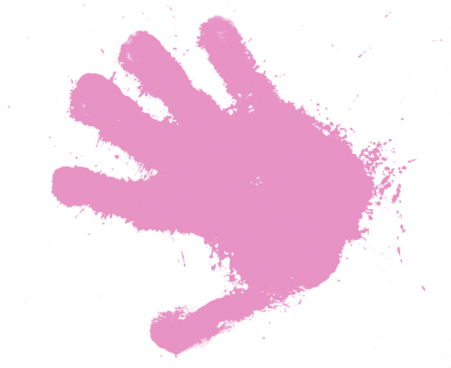 Handprint Transparent Pink - Child Handprint - Free Transparent PNG ...