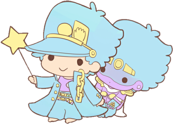 #jotaro Kujo #star Platinum #cute #chibi #pastel Colors - Cartoon ...