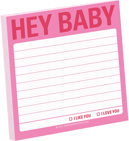 Download Knock Knock Sticky Note - Hey Baby Sticky Note (simple ...