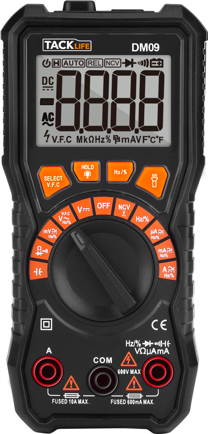 Download Tacklife Dm09 Digital Multimeter - Multimeter PNG Image with ...