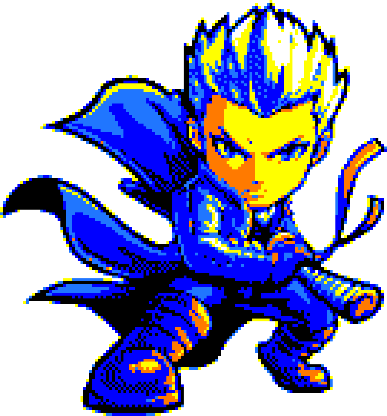 Download Blue, Yellow, Orange And Black Dmc3se Vergil In Chibi - Dante ...
