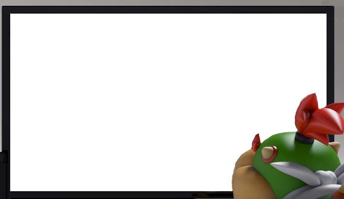 Download What Makes Bowser Afraid Of Junior Playing - Bowser Jr Head ...