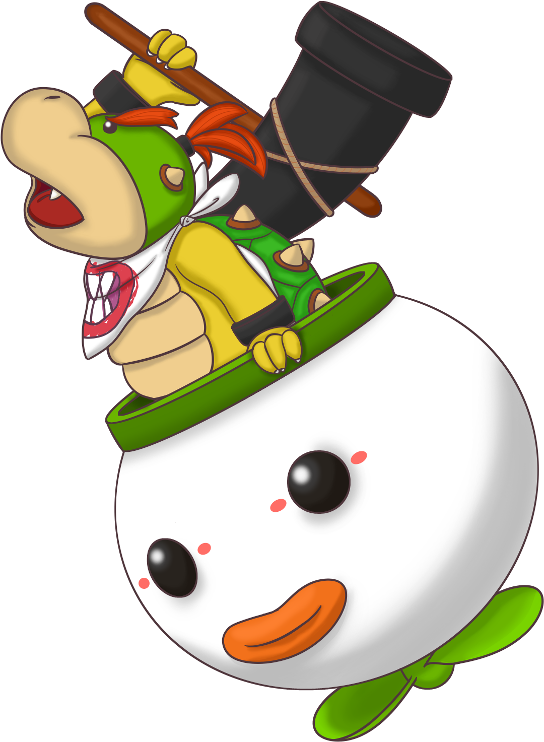 Smash Collab - Bowser Jr - - Bowser Jr With Hammer - Free Transparent ...