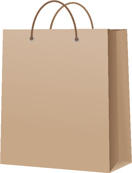 Paperbag Brown - Paper Bag Vector Png - Free Transparent PNG Download ...