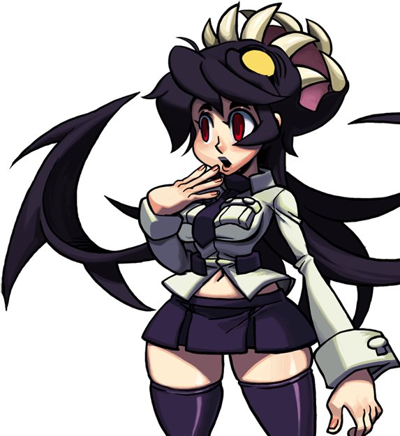 Filia 05 Surprised - Skullgirls Filia - Free Transparent PNG Download ...