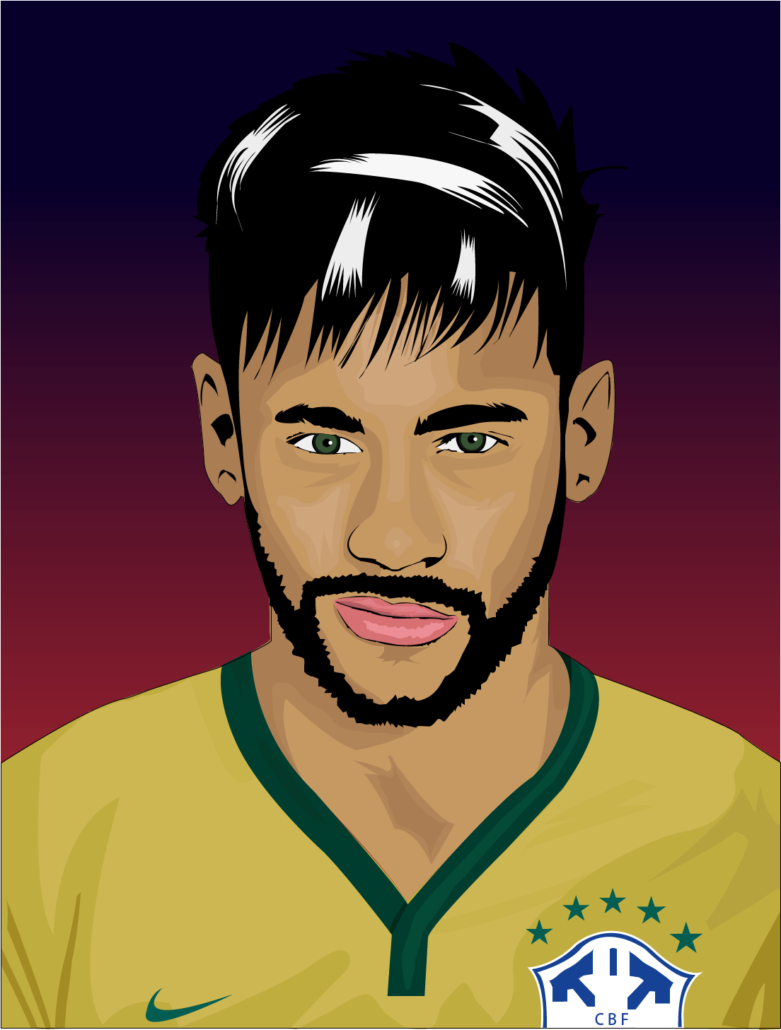 Download Neymar Jr Drawn In Cartoon Style Neymar Jr, Cartoon - Gambar ...