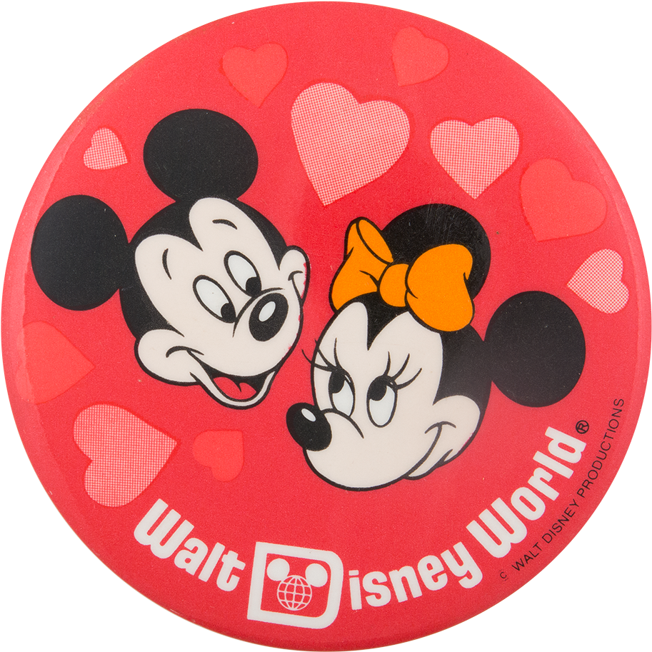 Download Walt Disney World Hearts Entertainment Button Museum - Vintage ...
