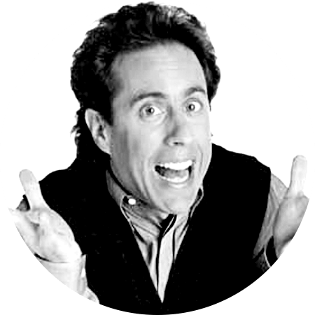 Jerry Seinfeld Headshot Black And White - Jerry Seinfeld - Free ...