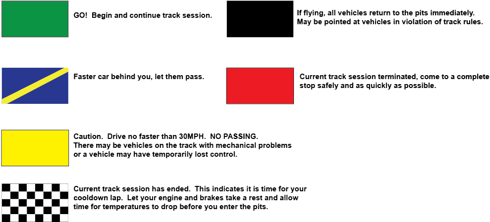 Download These Flags And Their Meaning Will Be Discussed At - Track Day ...
