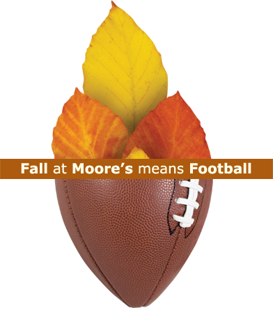 Fall Football Inset - Custom Teslin Full-color Ribbon (3x2.875 ...