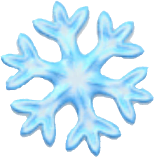 Emoji Snowflake Snow Snowing Blue - Riverdale - Free Transparent PNG ...