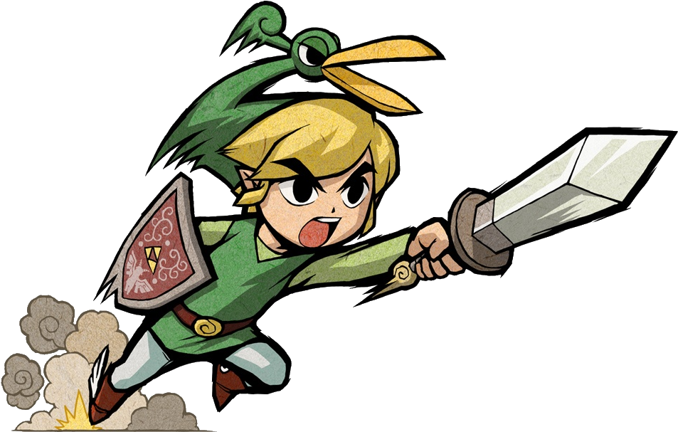 Link Stabbing - Legend Of Zelda Minish Cap - Free Transparent PNG ...