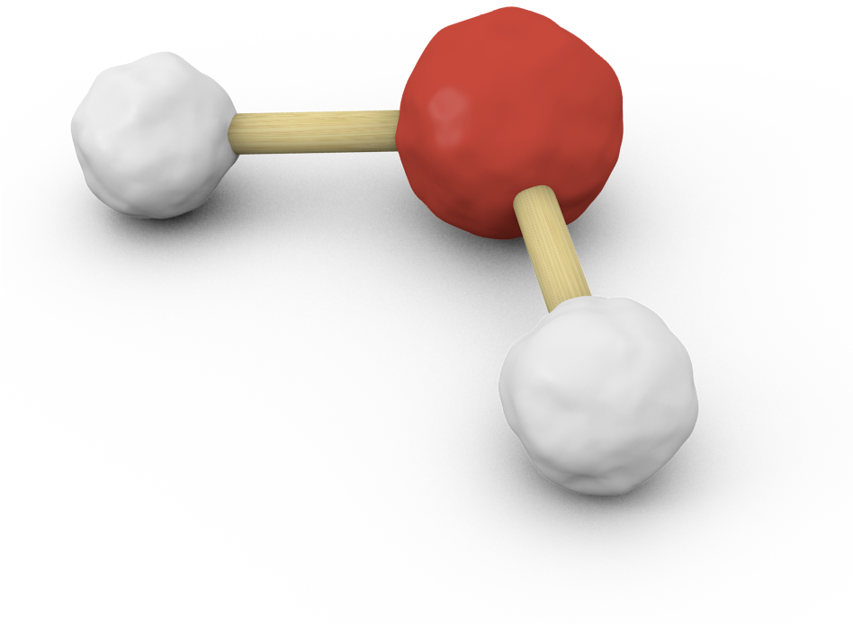 Download Water Molecule - Cacl2 Ball And Stick Model PNG Image with No ...