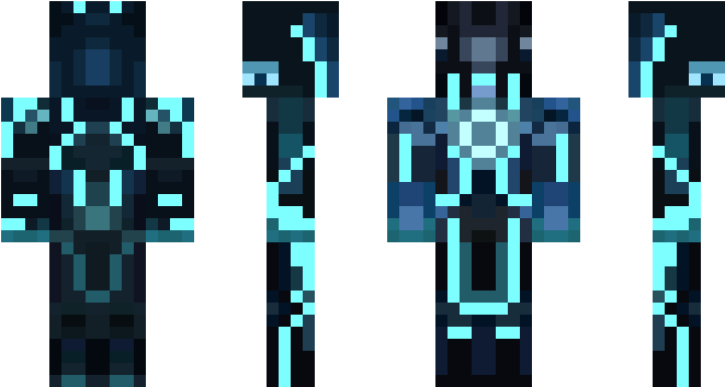 Skin Minecraft Tron - Free Transparent PNG Download - PNGkey
