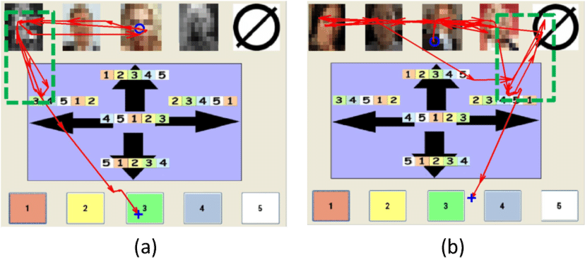 An Illustration Of Observed Visual Scan Patterns Where - Common Fig ...