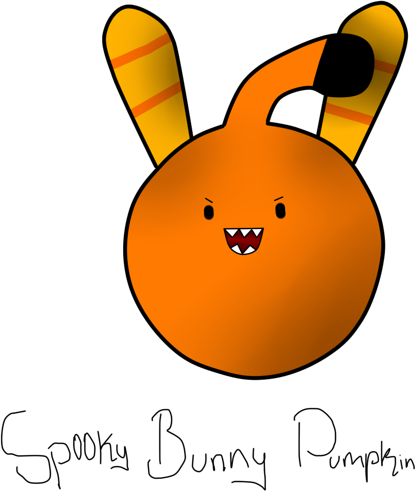 Spooky Bunny Pumpkin - Domestic Rabbit - Free Transparent PNG Download ...