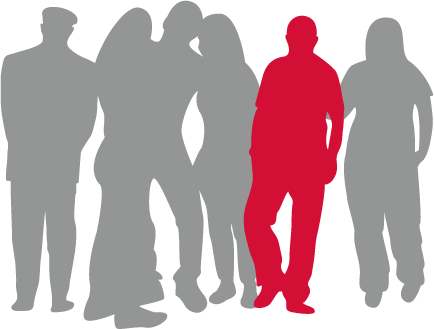 Download 6 Oct - Standing People Red Png PNG Image with No Background ...