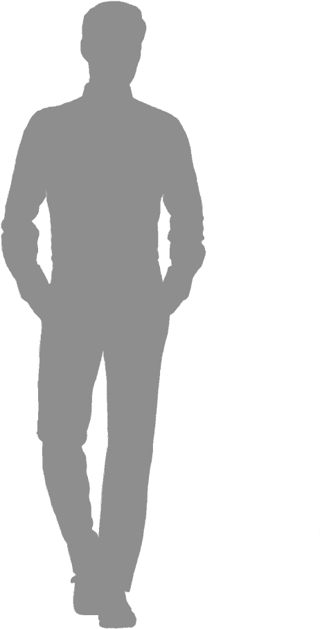 Him - Transparent Silhouette Of Man - Free Transparent PNG Download ...
