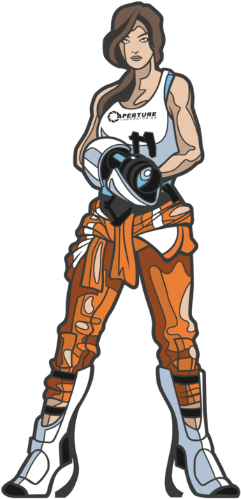 Download Images / 1 / 2 - Chell Portal 2 Art PNG Image with No ...